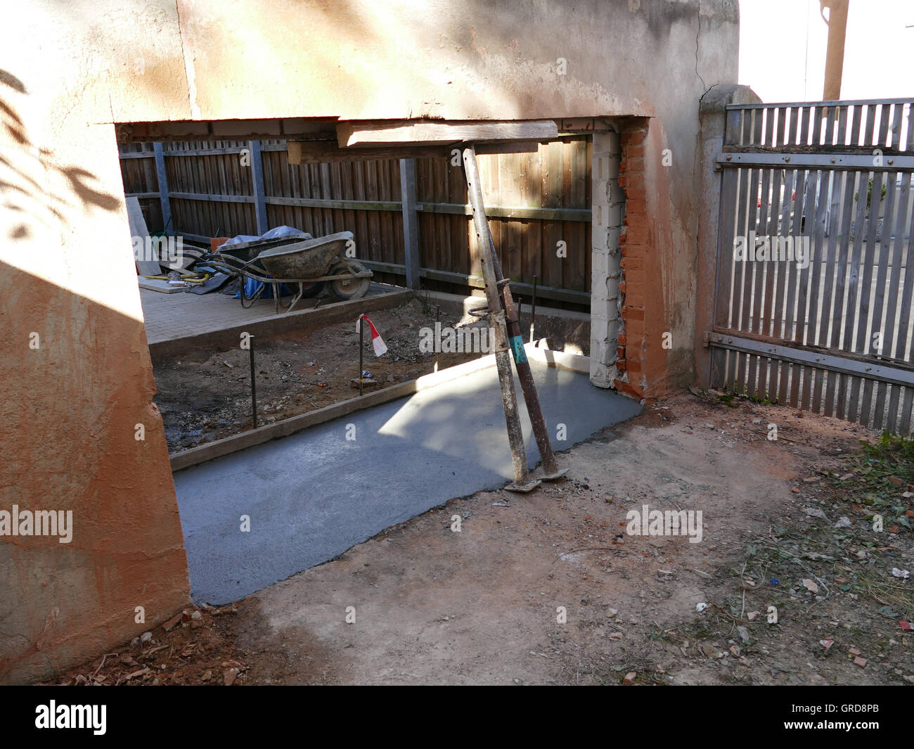 Construction, Foundation, Screed Stock Photo - Alamy