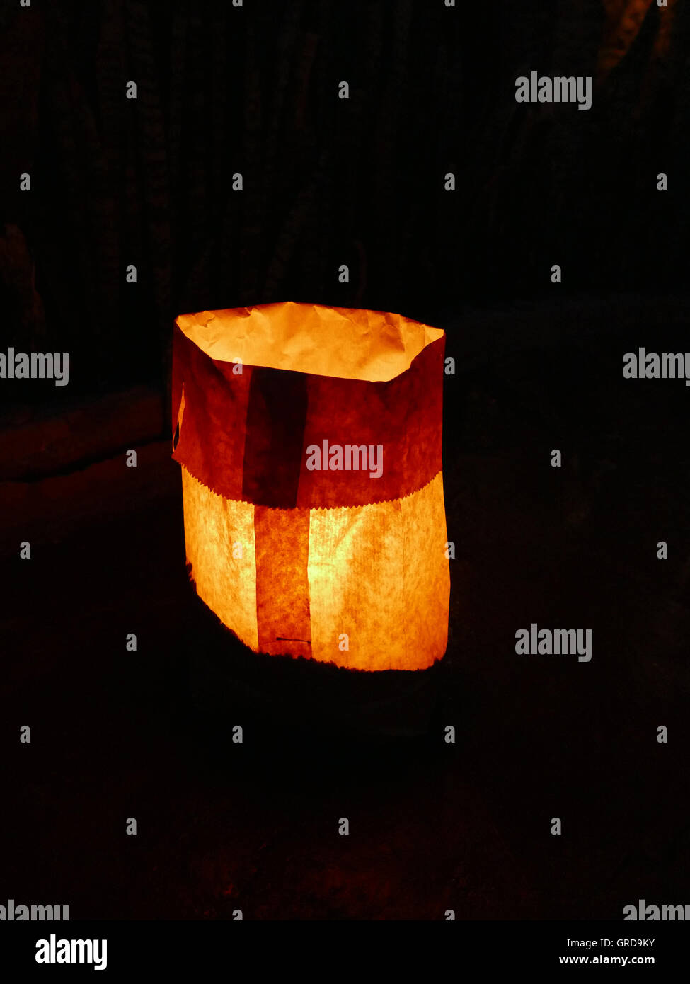 Lantern With Black Background Stock Photo - Alamy
