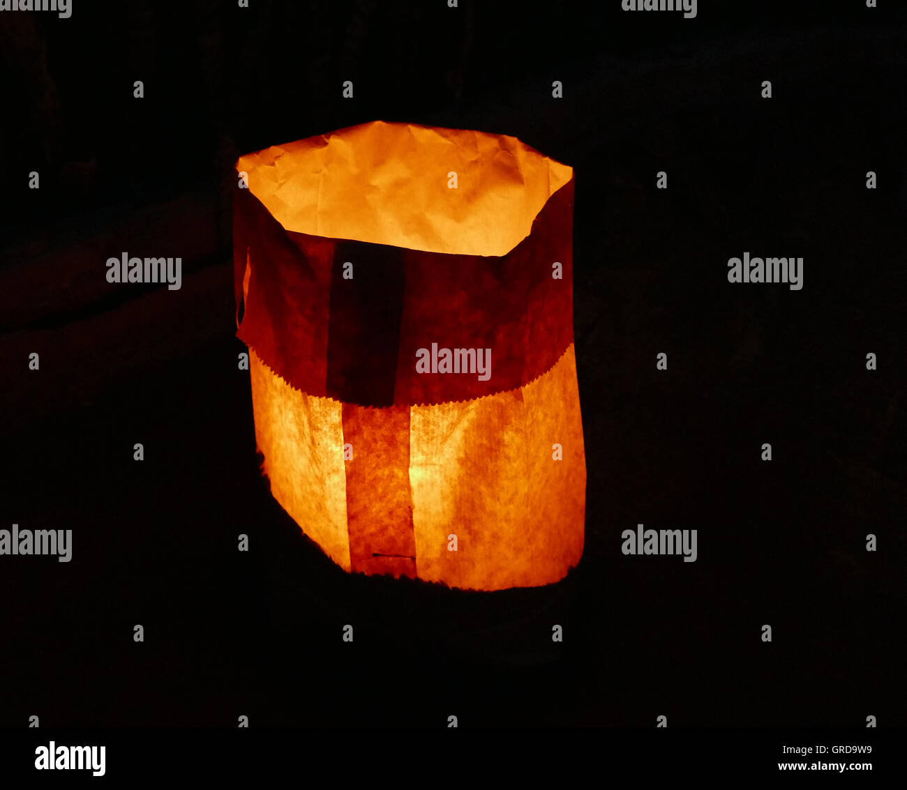 Lantern With Black Background Stock Photo - Alamy