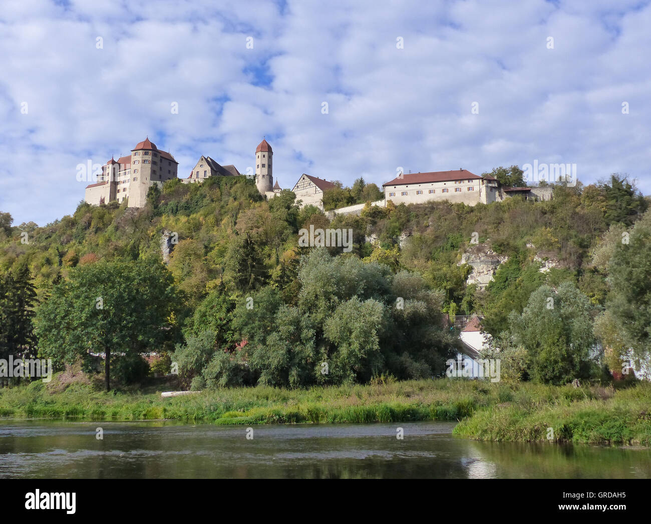 Harburg swabia harburg castle woernitz hi-res stock photography and ...