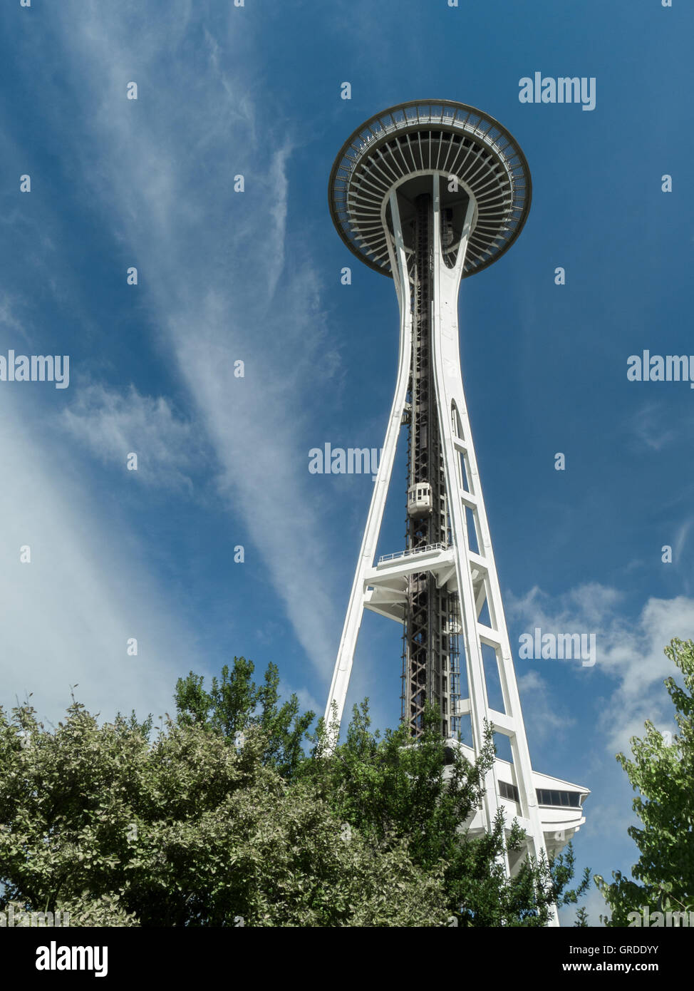Elevator on space needle seattle hi-res stock photography and images ...