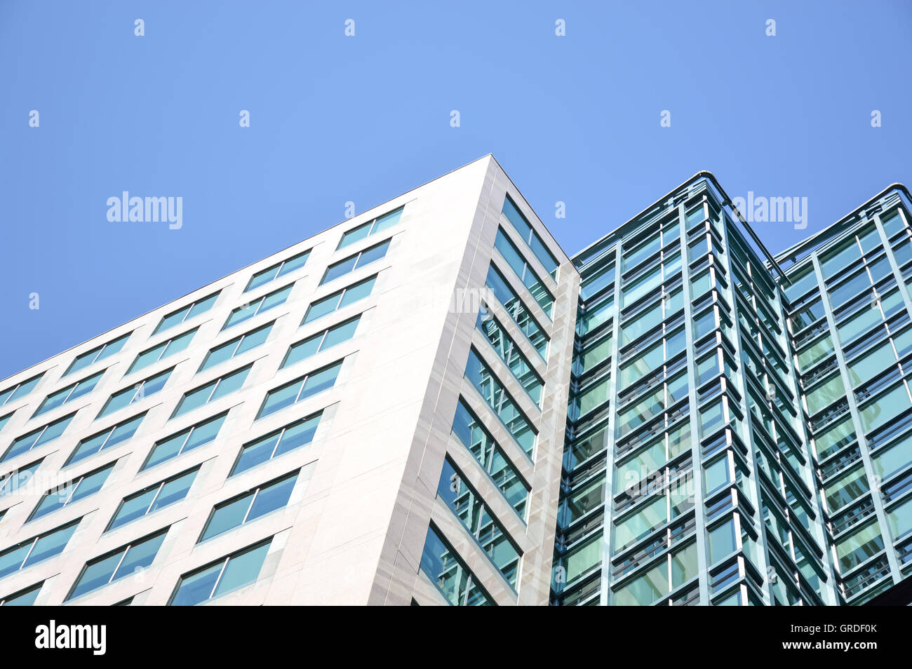 The glass skyscrapper reflecting the clouds in Ottawa downtown Stock ...