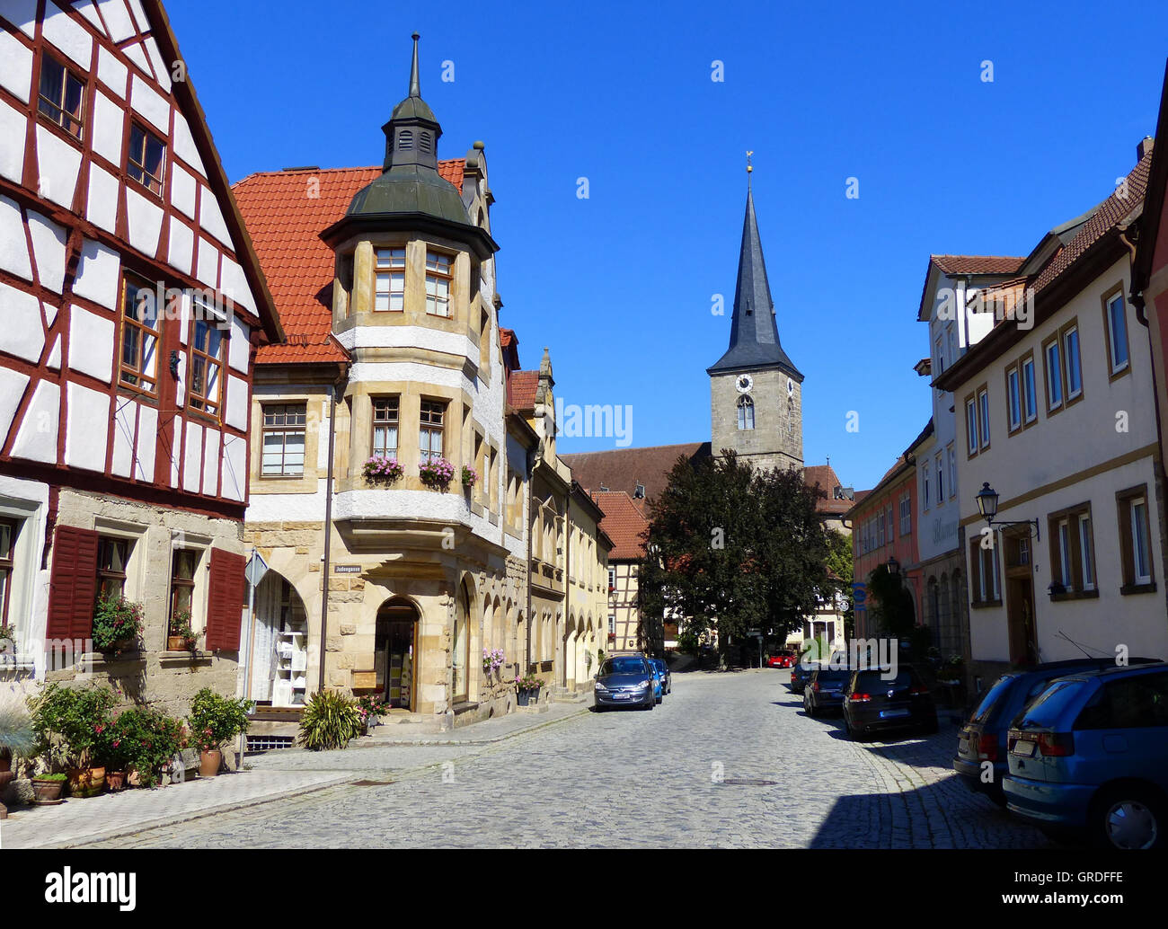 Old Town Of Sesslach, Upper Franconia, Bavaria, Germany, Europe Stock ...