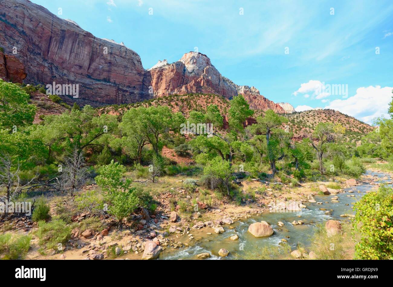 Zion river hi-res stock photography and images - Alamy