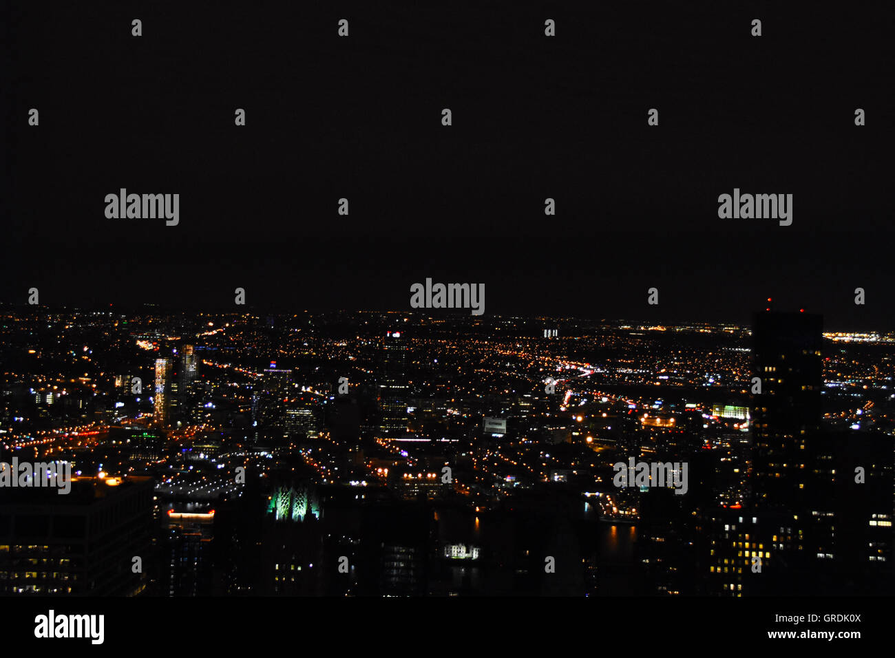 Rockefeller center night view hi-res stock photography and images - Alamy