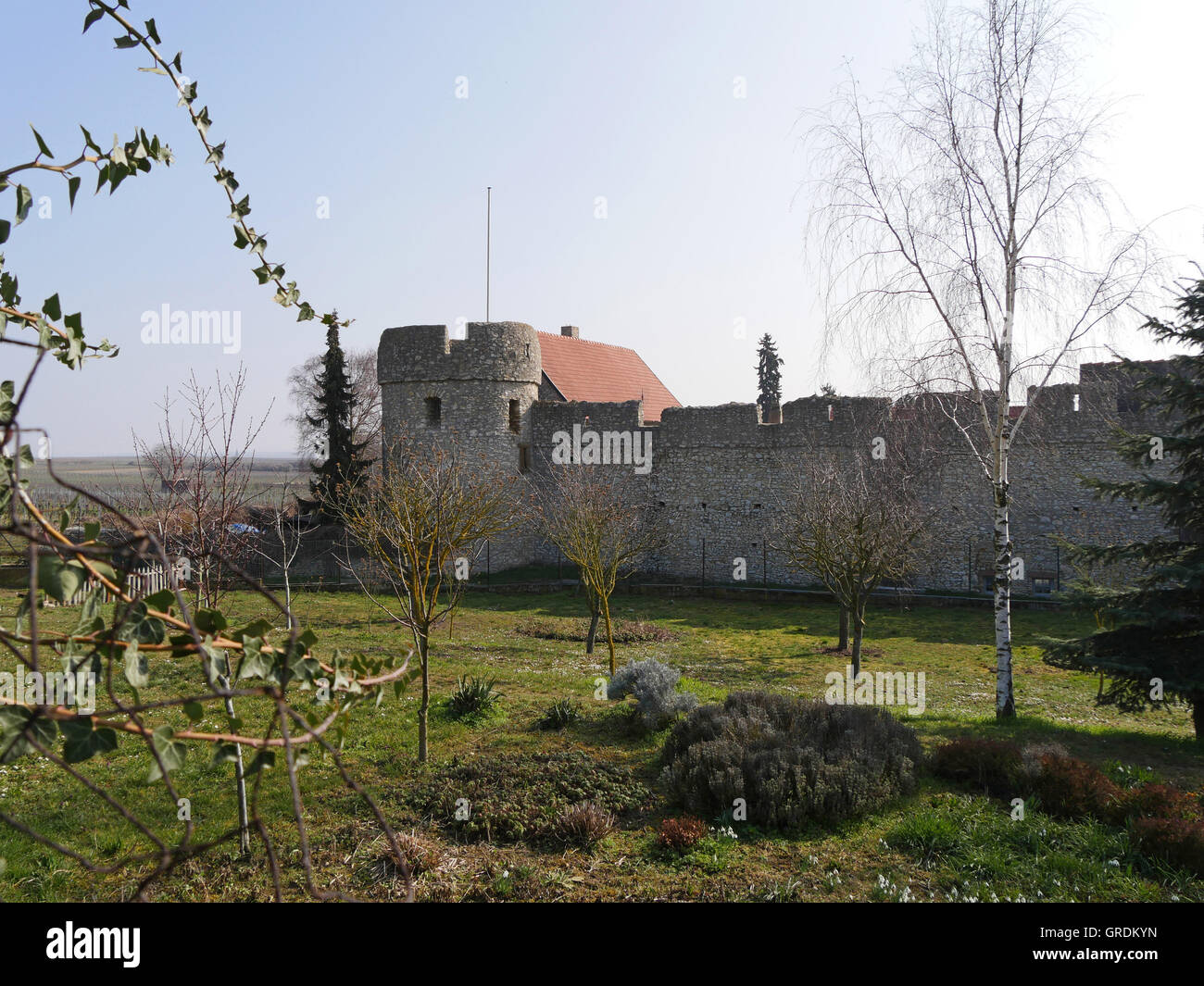 Town Wall In Floersheim-Dalsheim, Medieval Wall From The 15Th Century ...