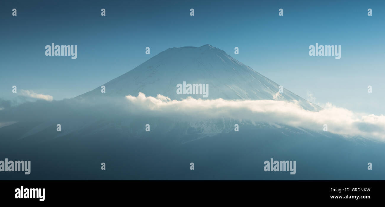 Cloudy with Mountain Fuji Stock Photo - Alamy