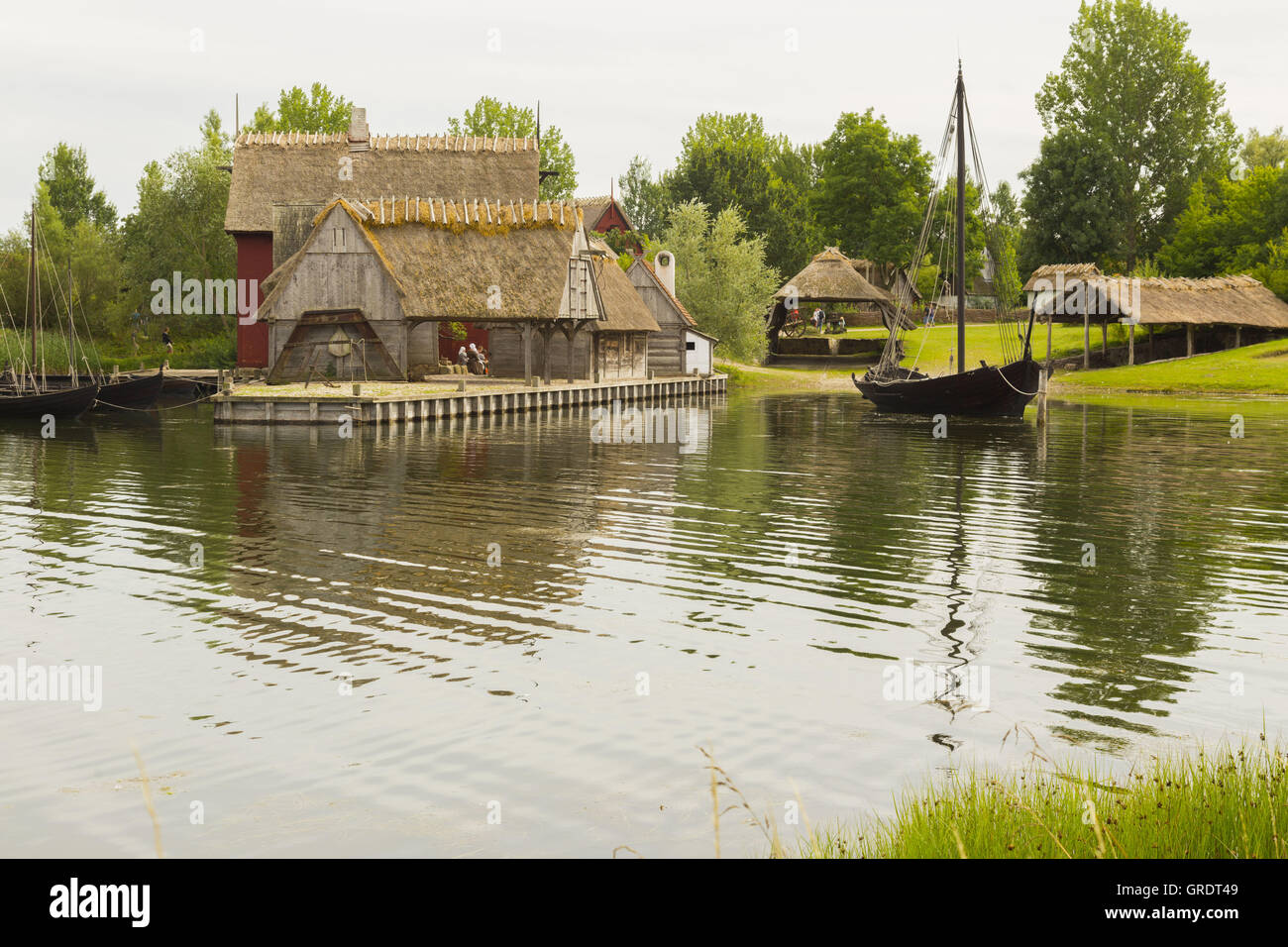 A Village Like In The Middle Ages In Denmark Nykobing Stock Photo - Alamy