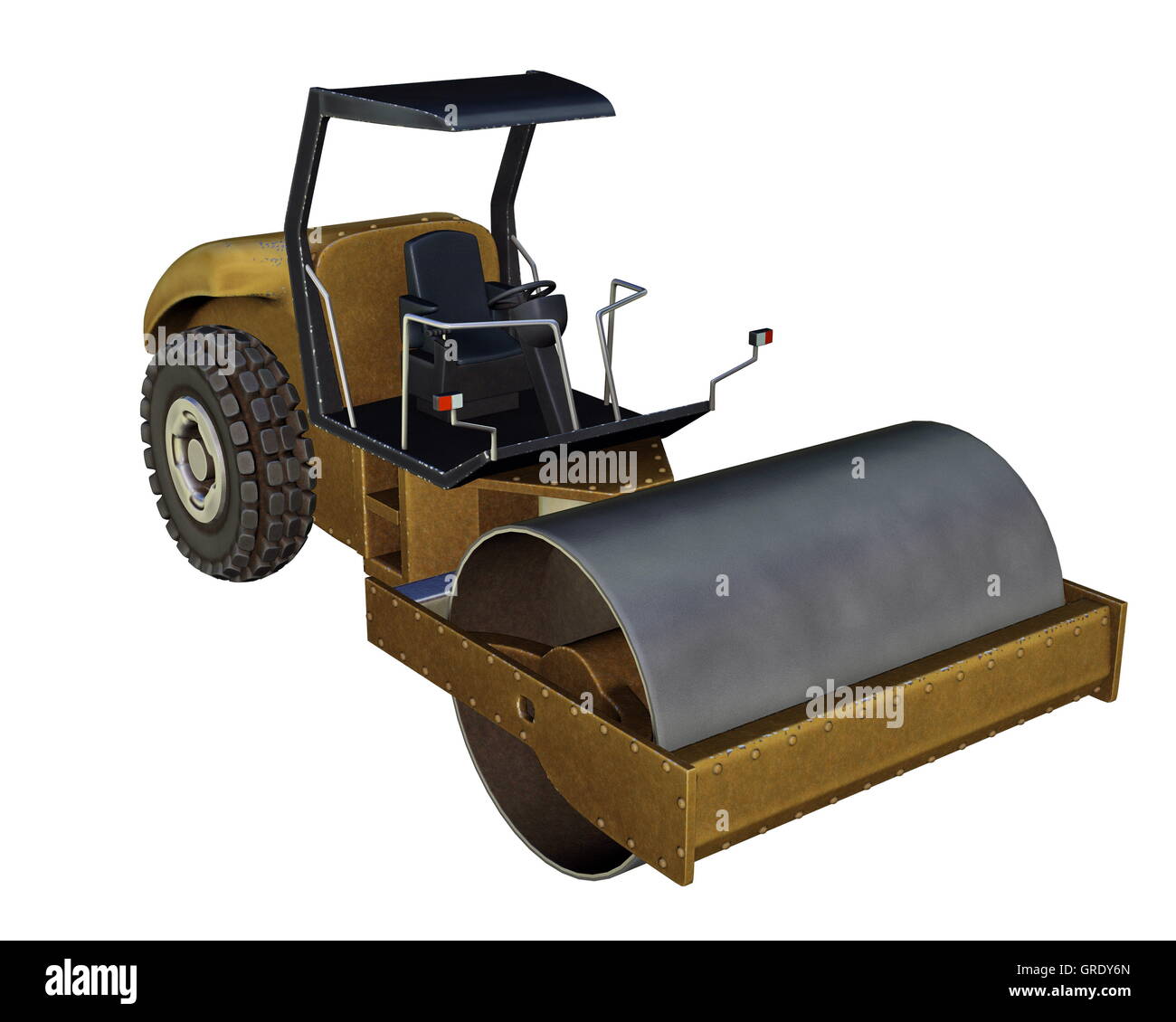 Road roller 3d hi-res stock photography and images - Alamy