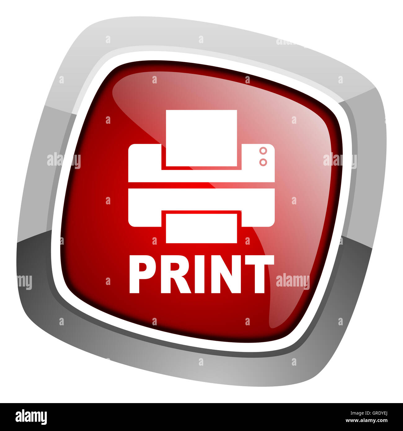Print icon office equipment Cut Out Stock Images & Pictures - Alamy