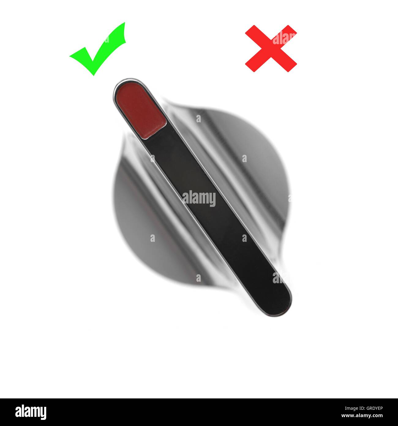 Turning off light switch Cut Out Stock Images & Pictures - Alamy