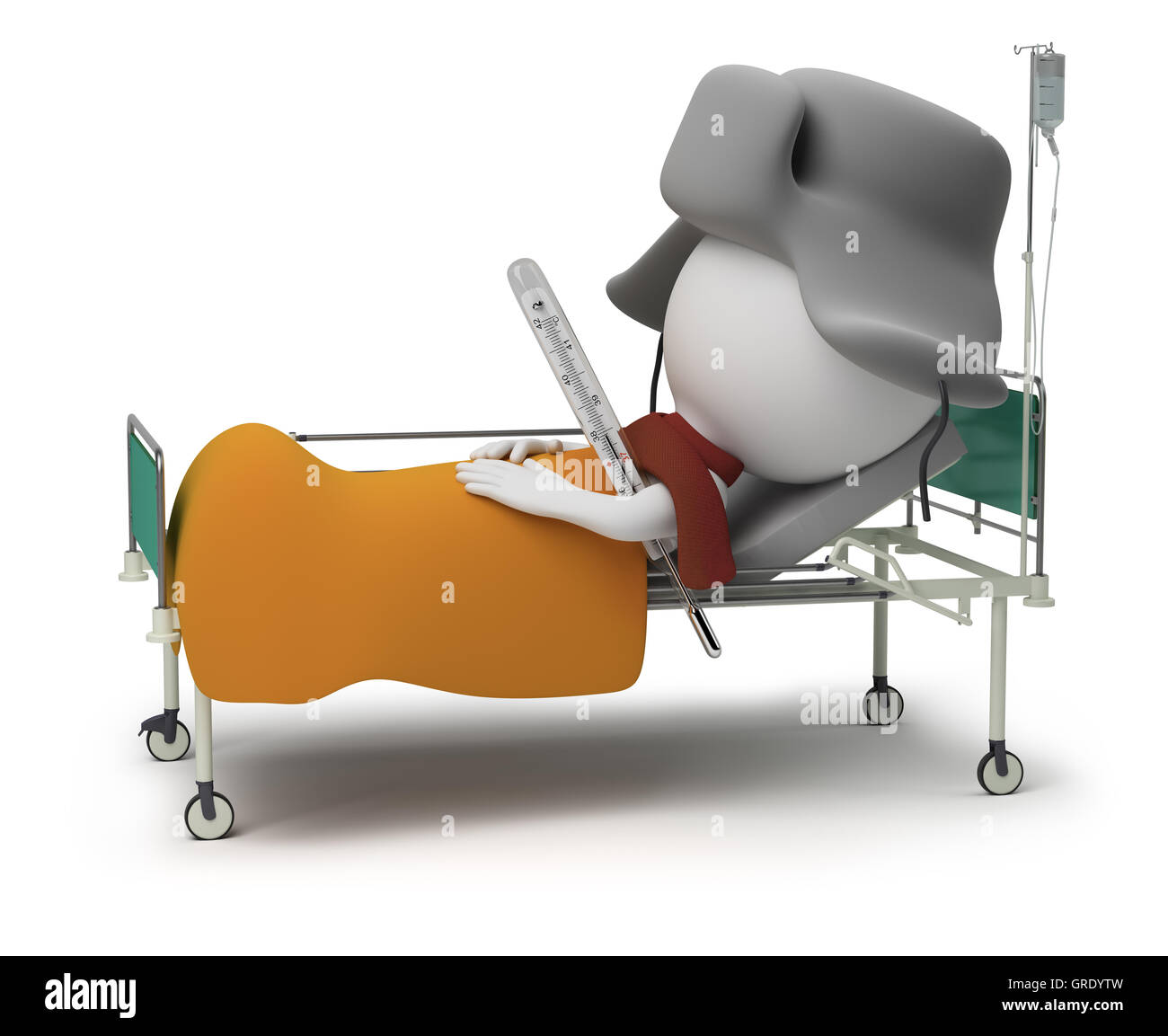 3d small people - patient Stock Photo - Alamy