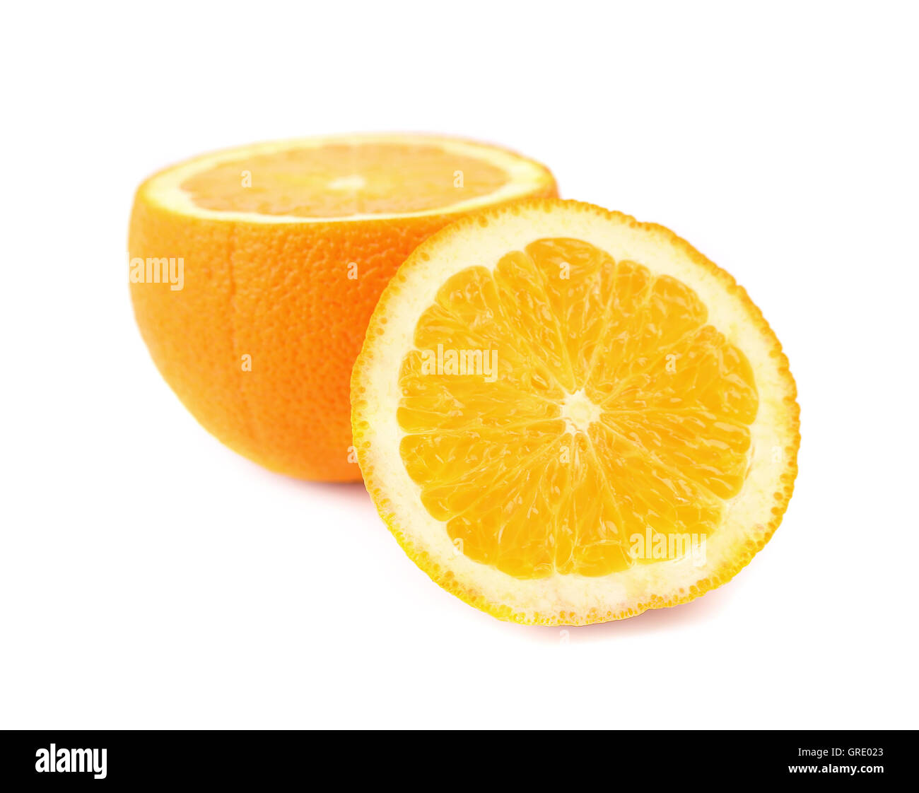 Sliced orange fruit Stock Photo - Alamy