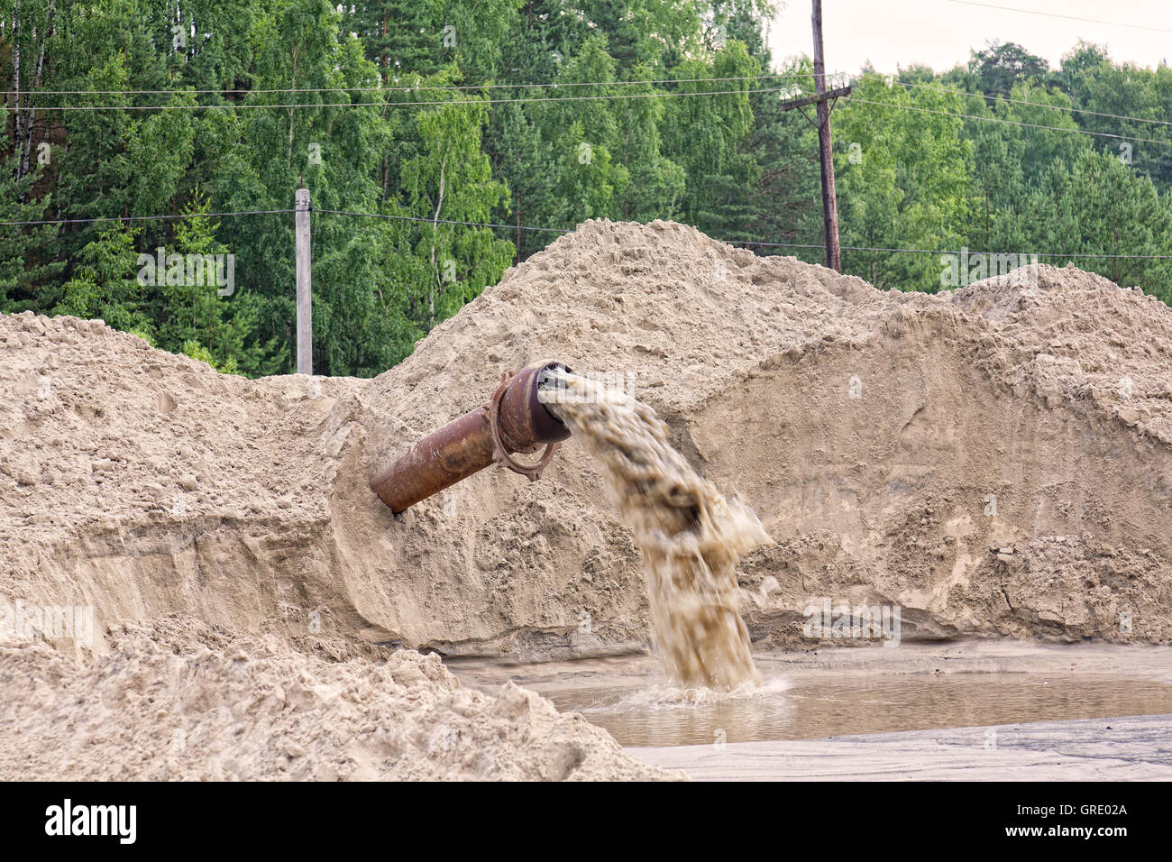 Waterfall from pipe hi-res stock photography and images - Alamy