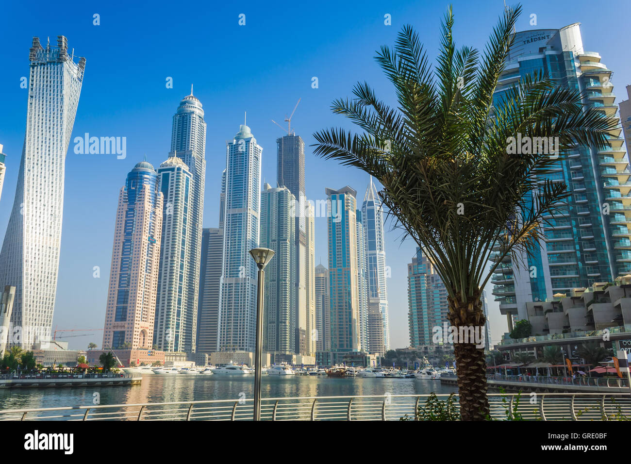 High rise buildings and streets in Dubai, UAE Stock Photo - Alamy
