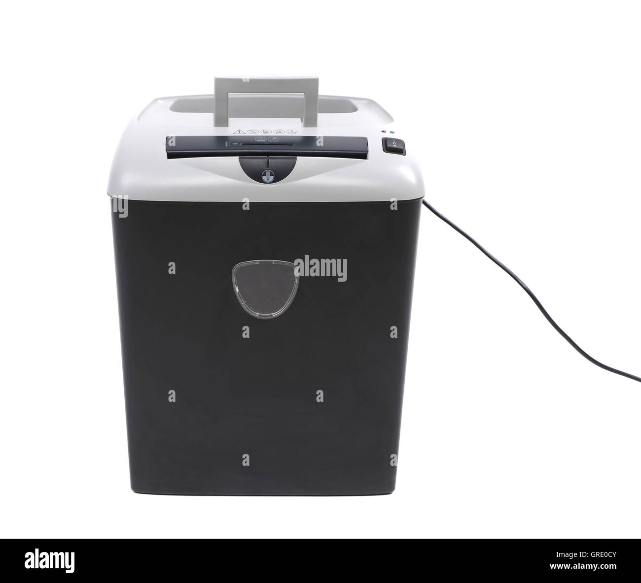 paper shredder isolated on a white background Stock Photo - Alamy