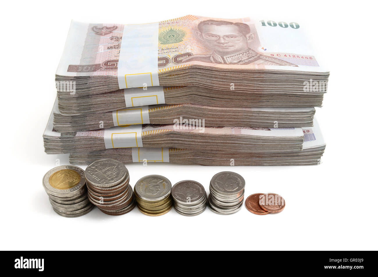 Thai Baht banknotes Stock Photo - Alamy