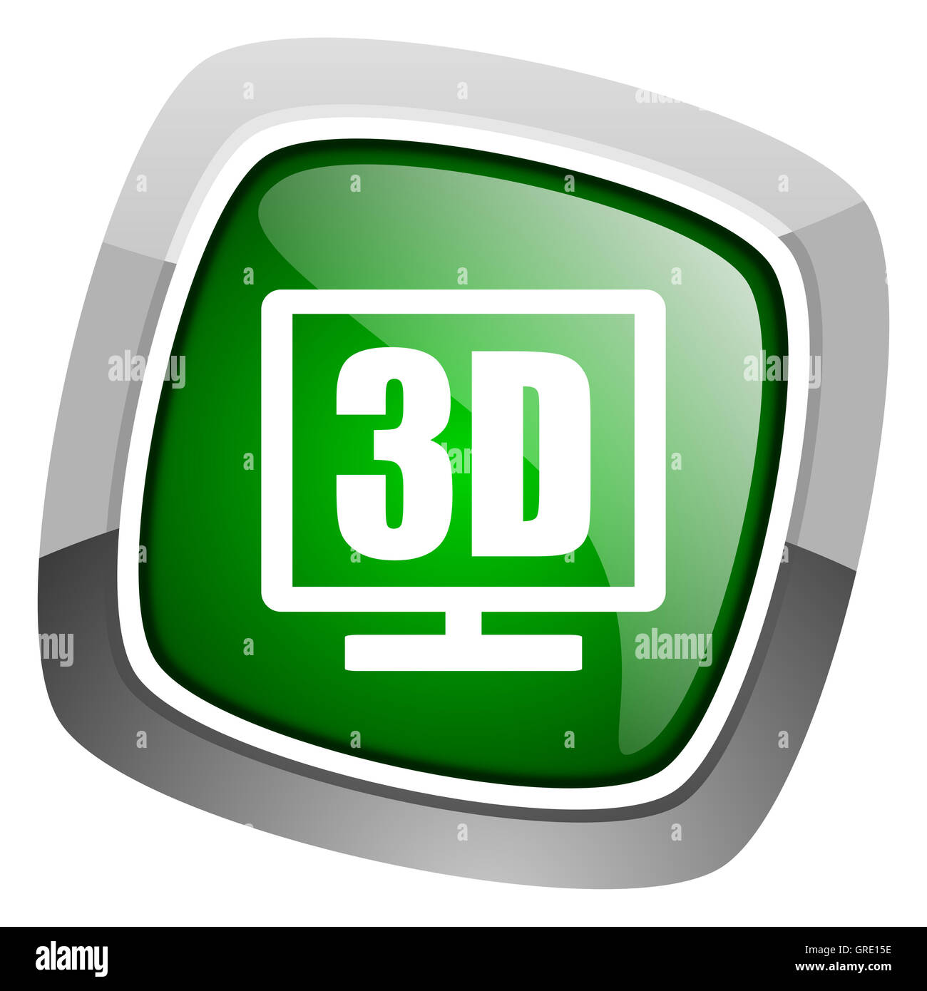 3d display icon Stock Photo - Alamy