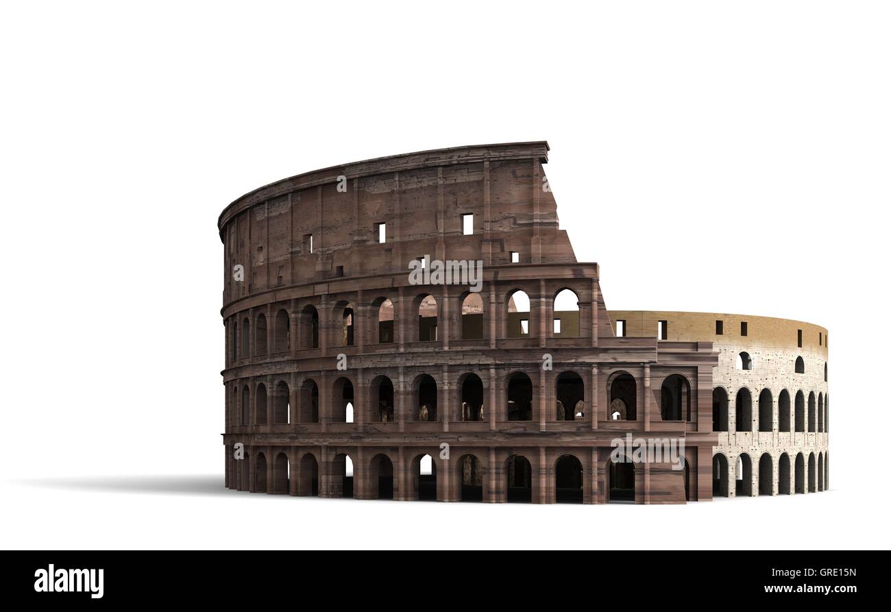 Colosseum of rome old photo Cut Out Stock Images & Pictures - Alamy