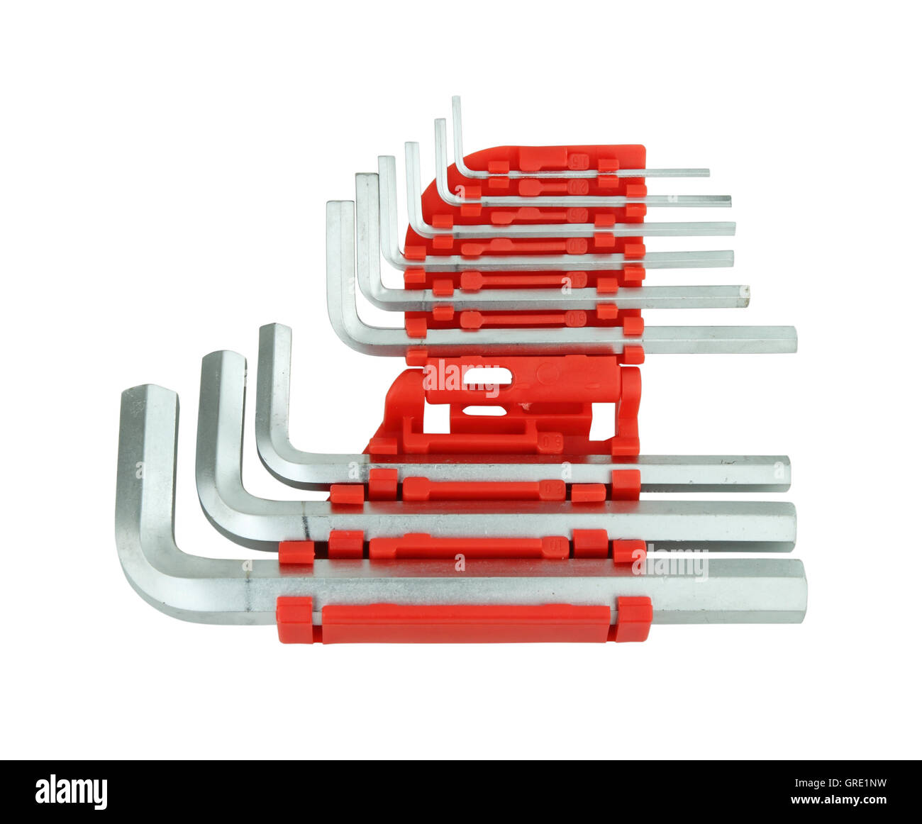 hexagon kit tool or allen wrench set Stock Photo - Alamy