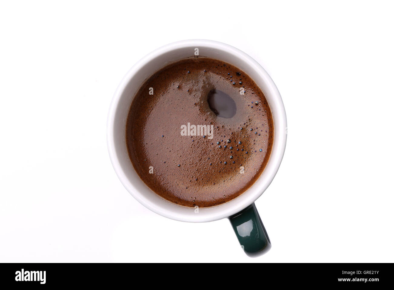 Top coffee foam Stock Photo - Alamy