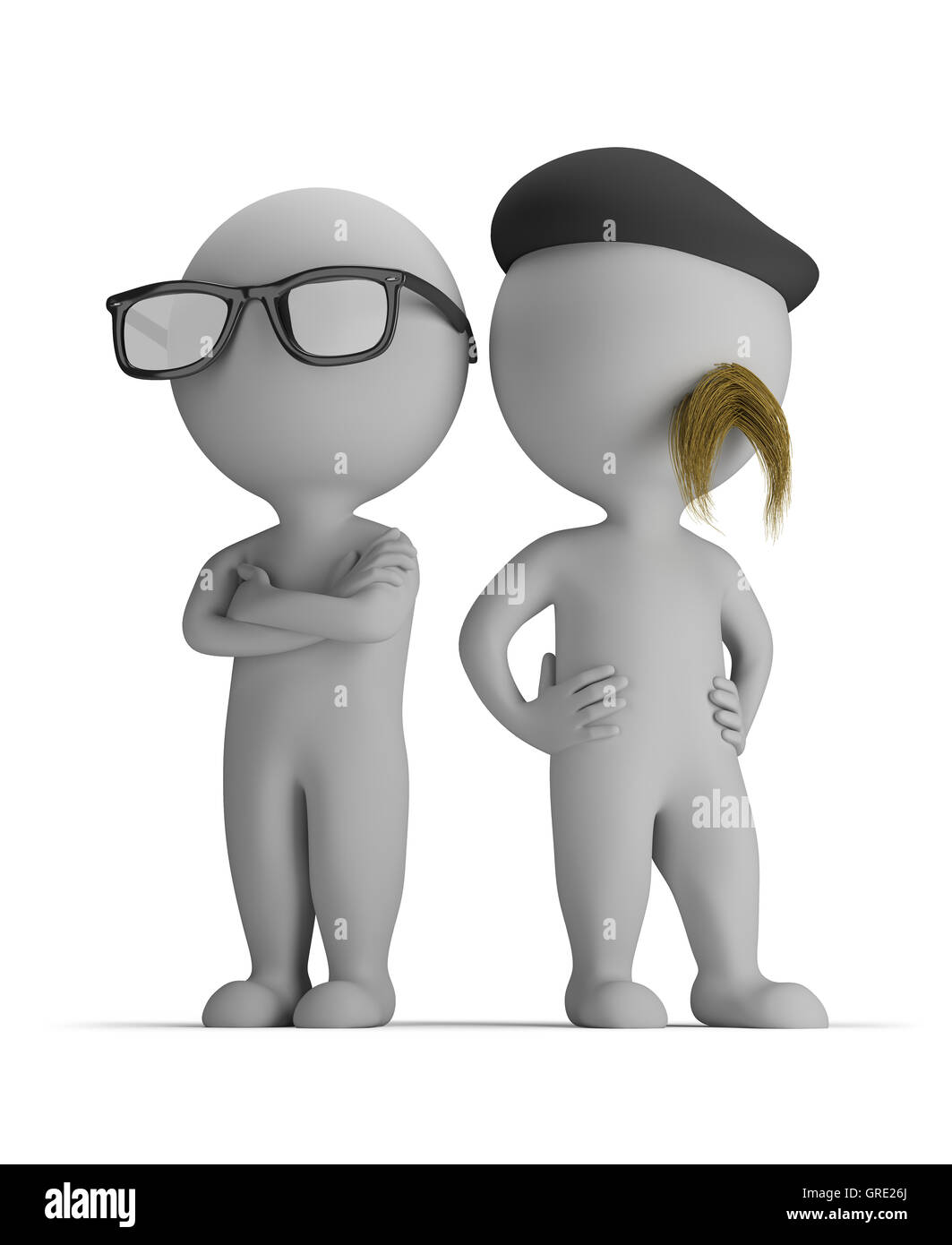 3d small people - professionals Stock Photo - Alamy