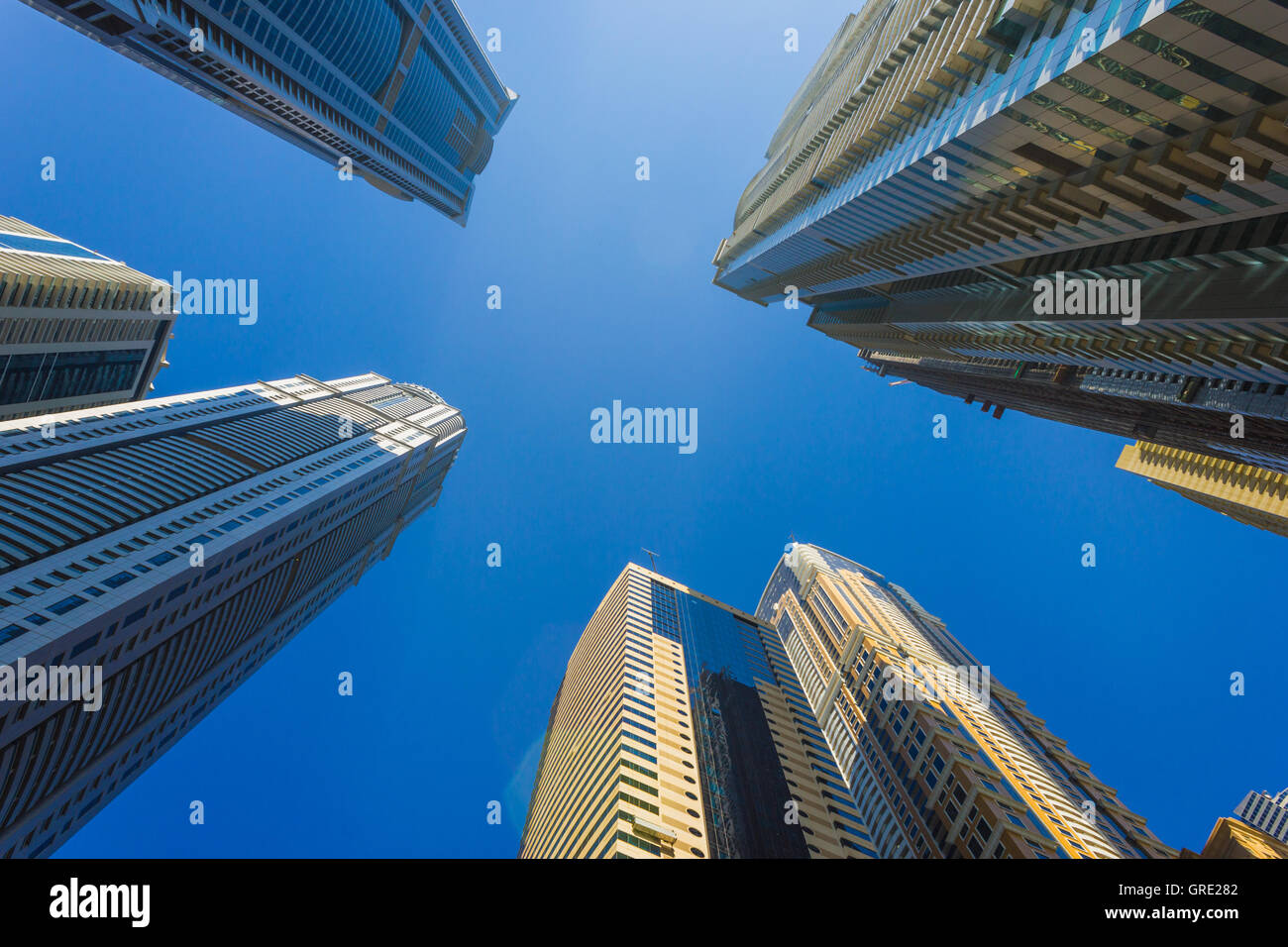 High rise buildings and streets in Dubai, UAE Stock Photo - Alamy