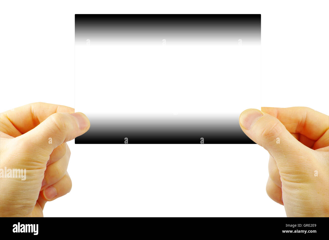 hand picking something with space in blank for insert text or de Stock ...