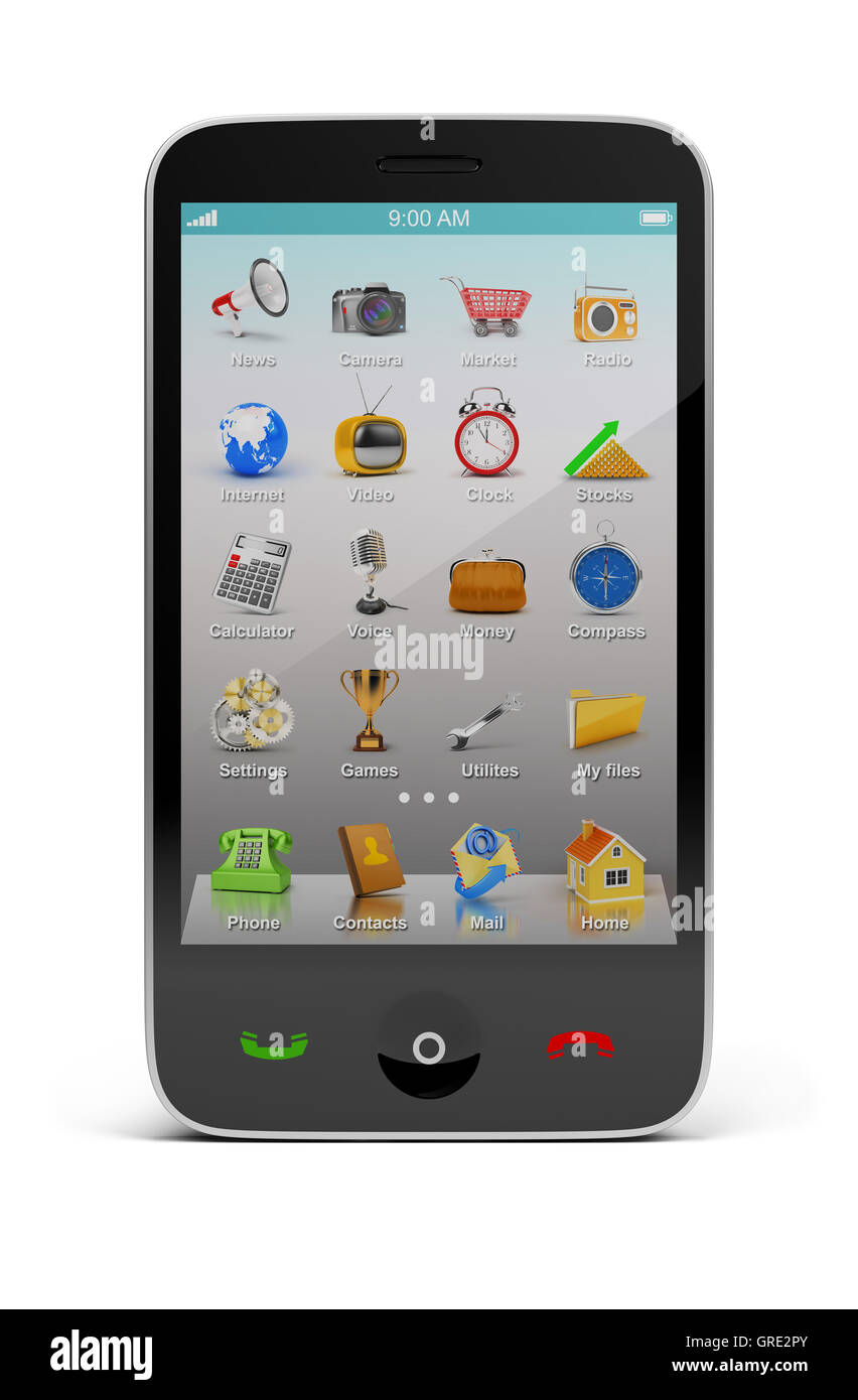 3d smartphone hi-res stock photography and images - Alamy