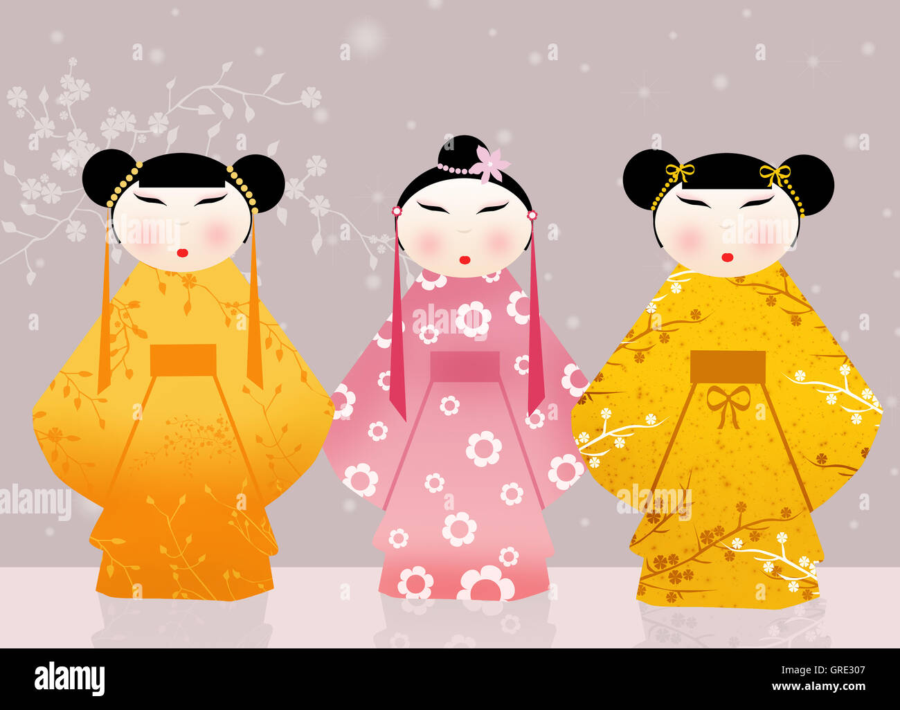 Kokeshi dolls hi-res stock photography and images - Alamy