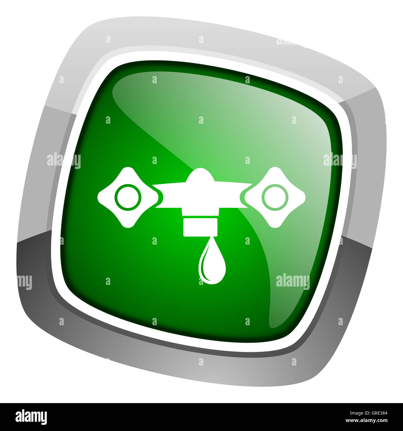 Water drop water tap icon hi-res stock photography and images - Alamy