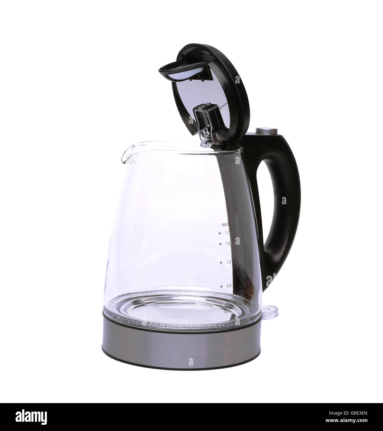 Glass modern kettle Stock Photo - Alamy