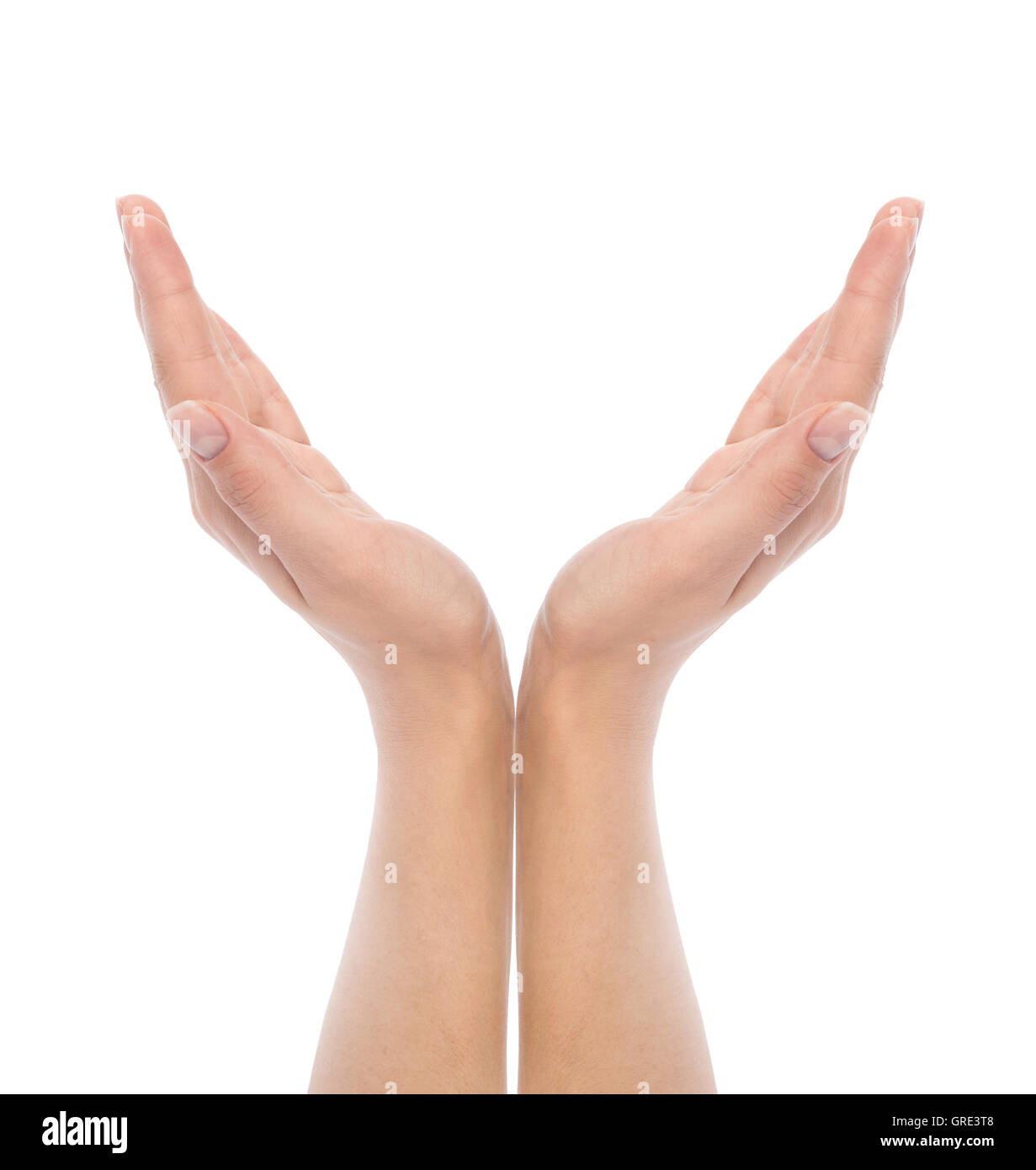 opened woman's hands Stock Photo - Alamy