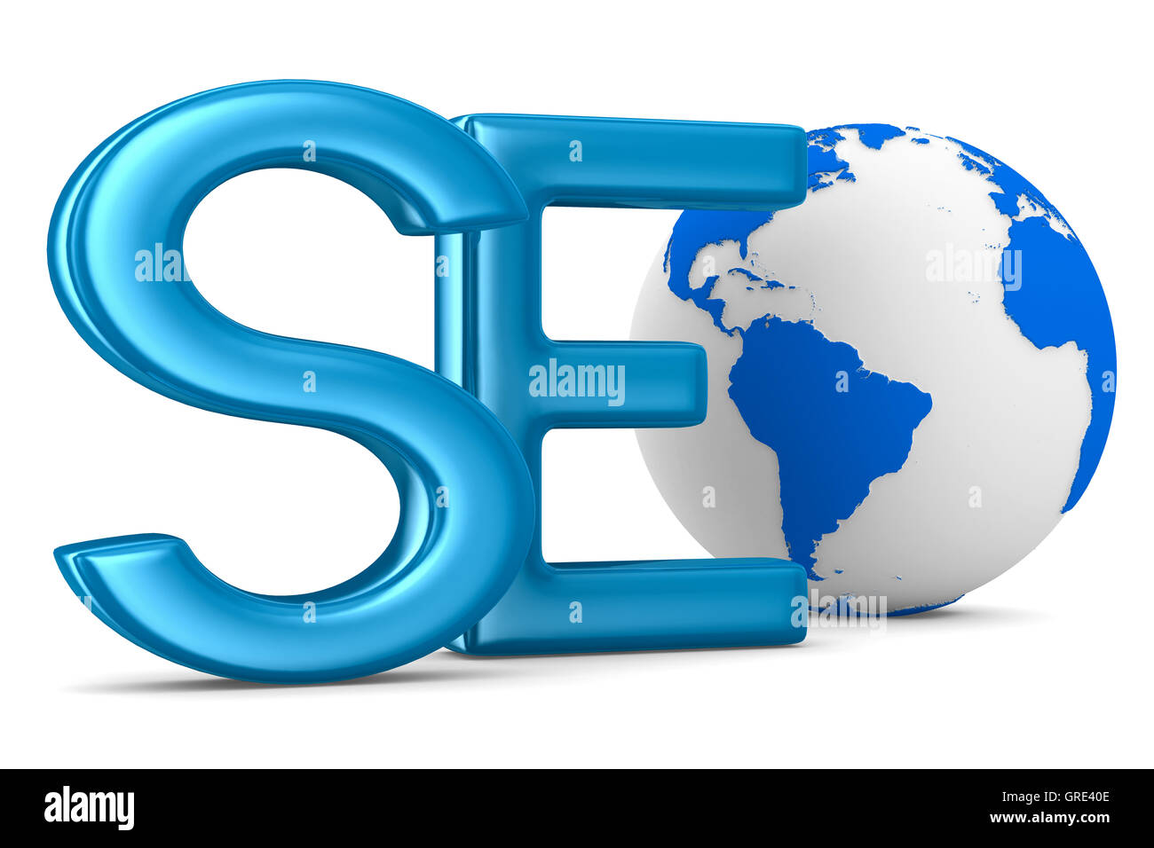 Search Engines Optimization. Isolated 3D image Stock Photo - Alamy