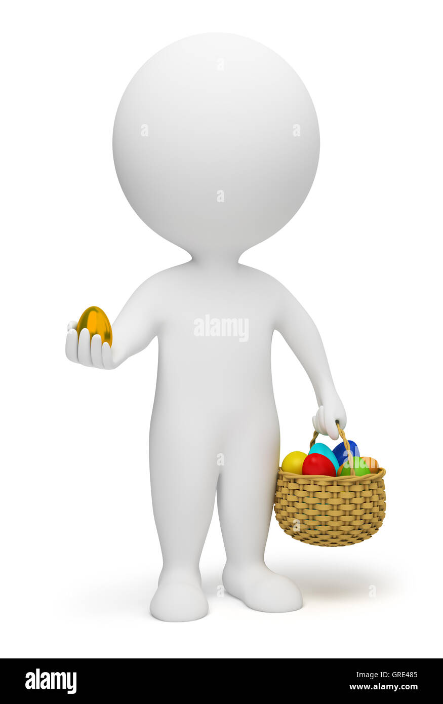 3d small people - Easter Stock Photo - Alamy