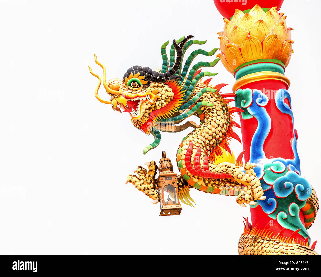 dragon in a Chinese temple Stock Photo - Alamy