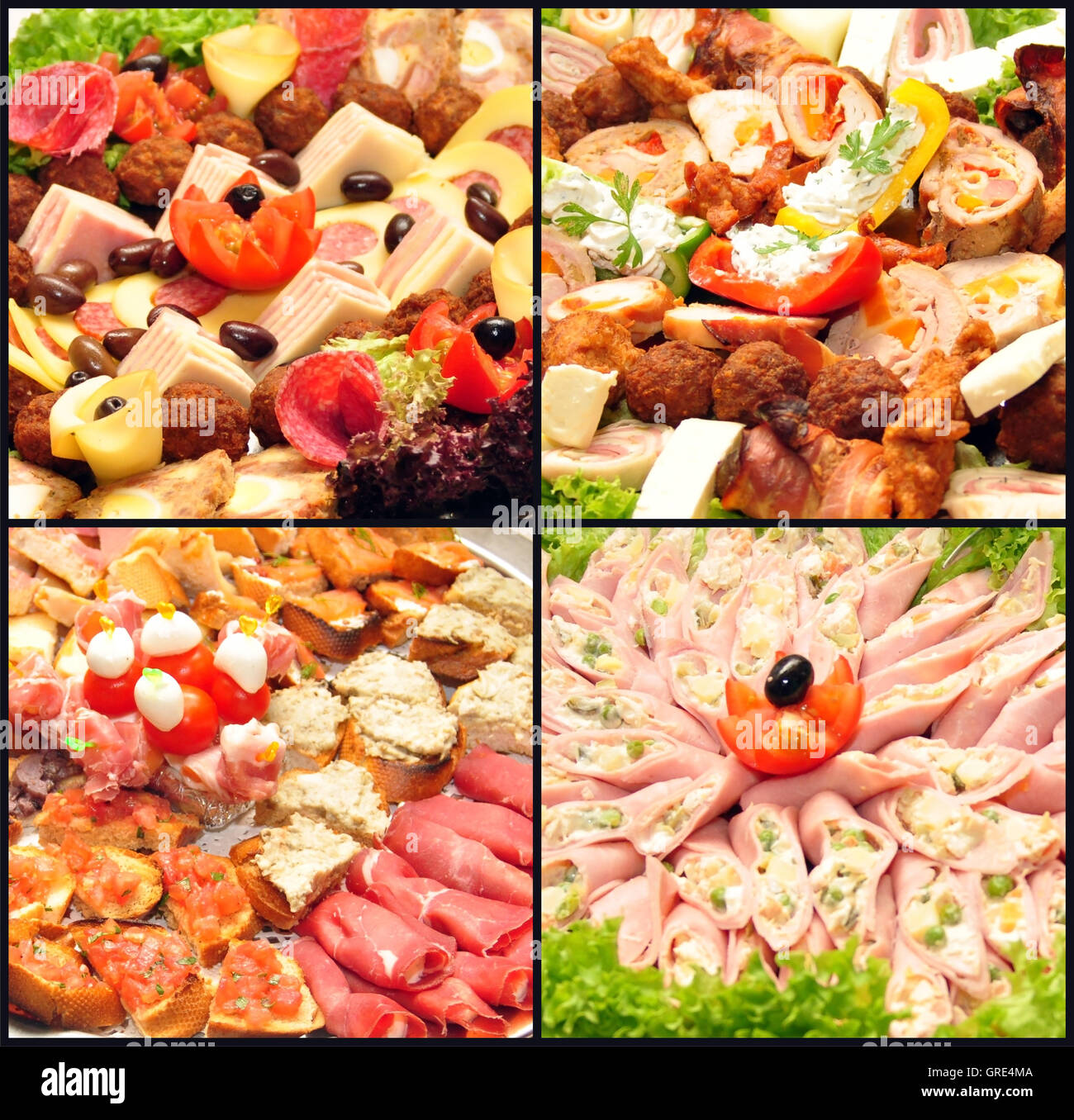 Food collage hi-res stock photography and images - Alamy