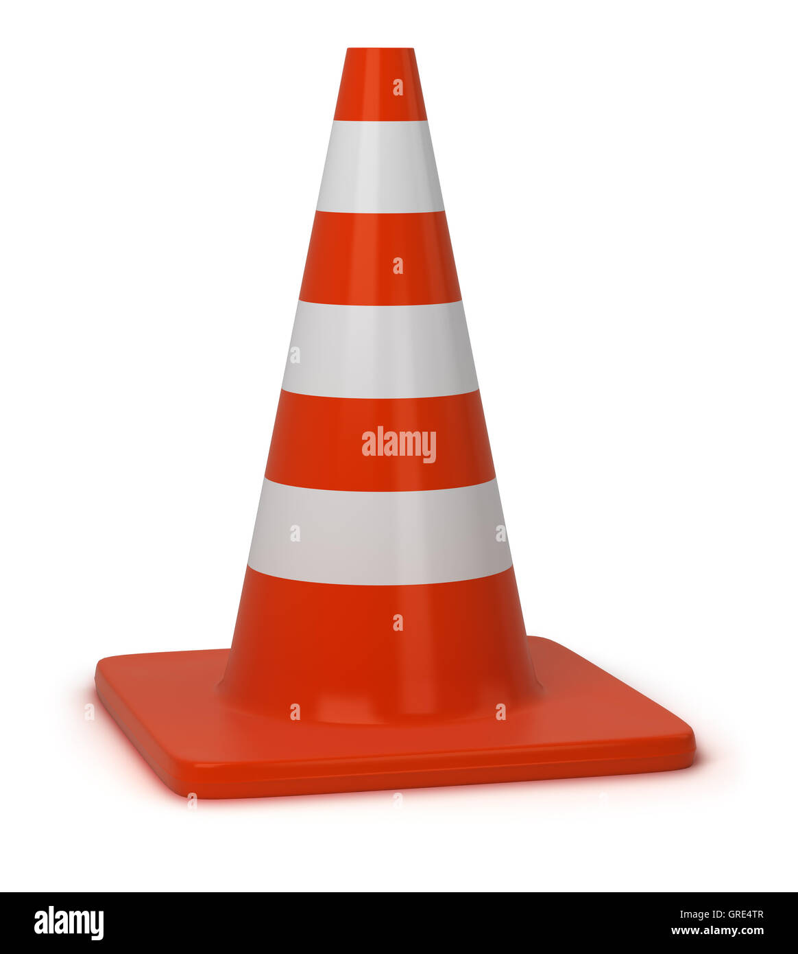 Highway road cone Cut Out Stock Images & Pictures - Alamy