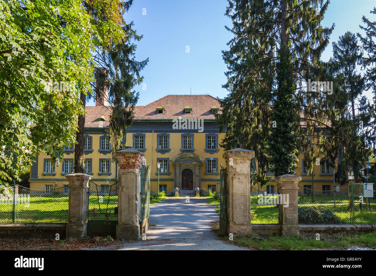 Cserhati Szandor Collegium in Mosonmagyarovar, Hungary Stock Photo - Alamy