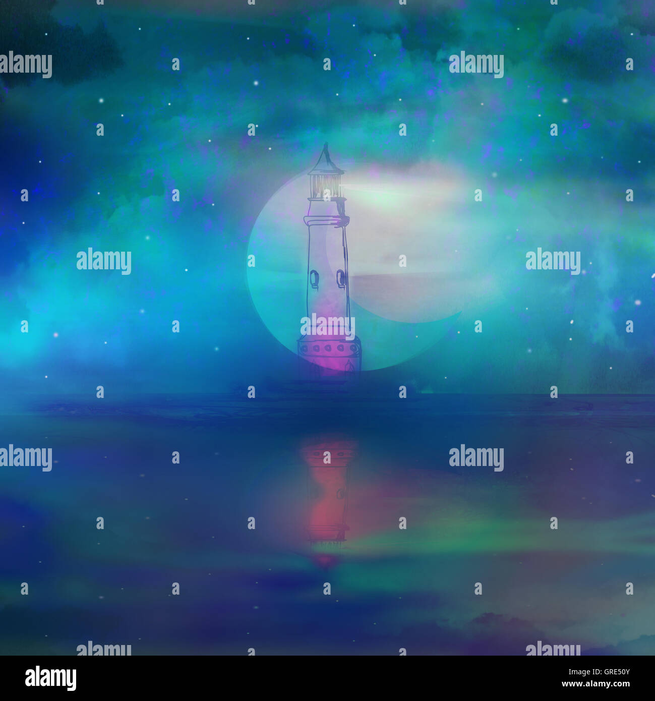 Dark blue night sky pictures hi-res stock photography and images - Alamy