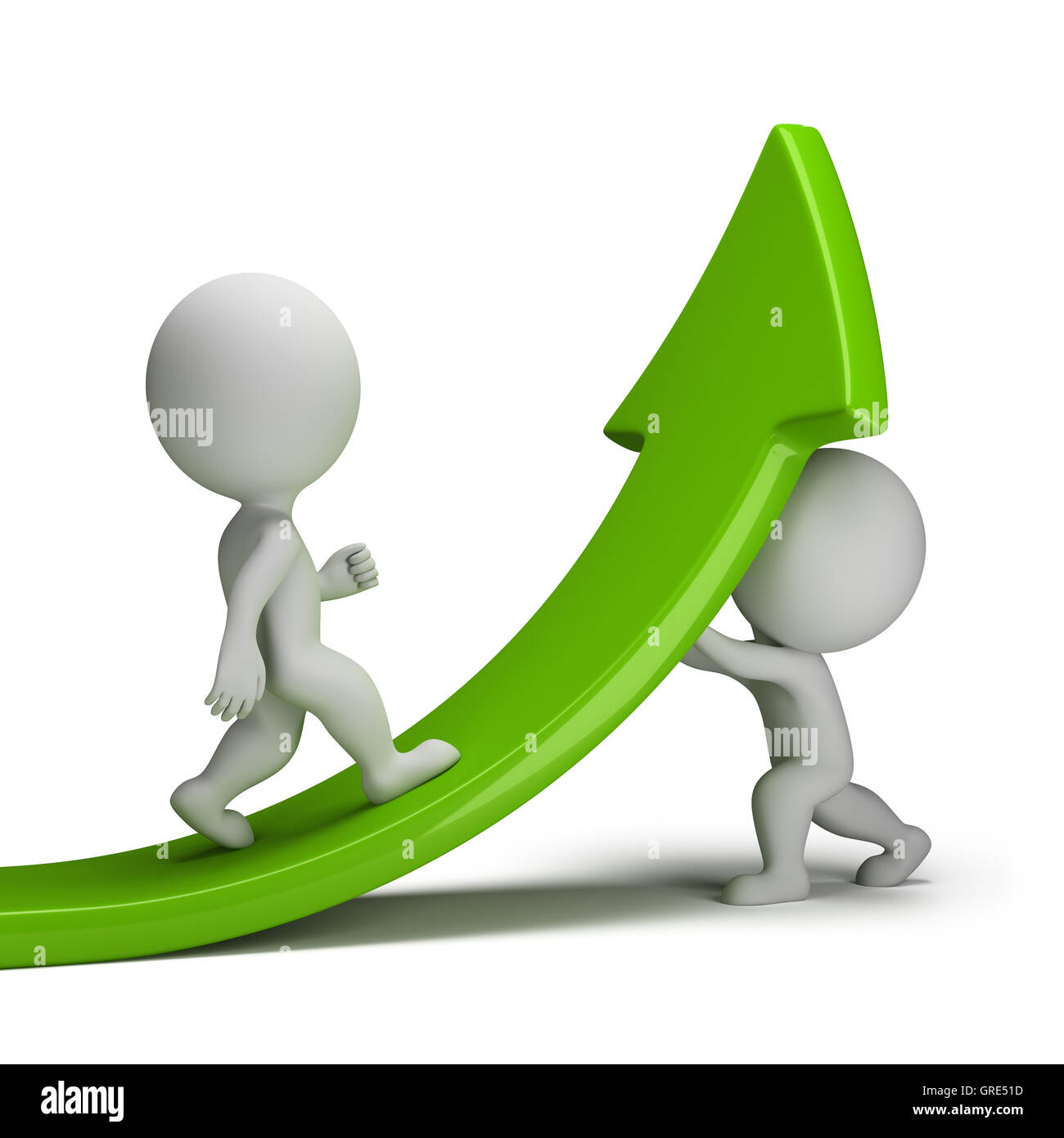 3d small people - cooperation Stock Photo - Alamy