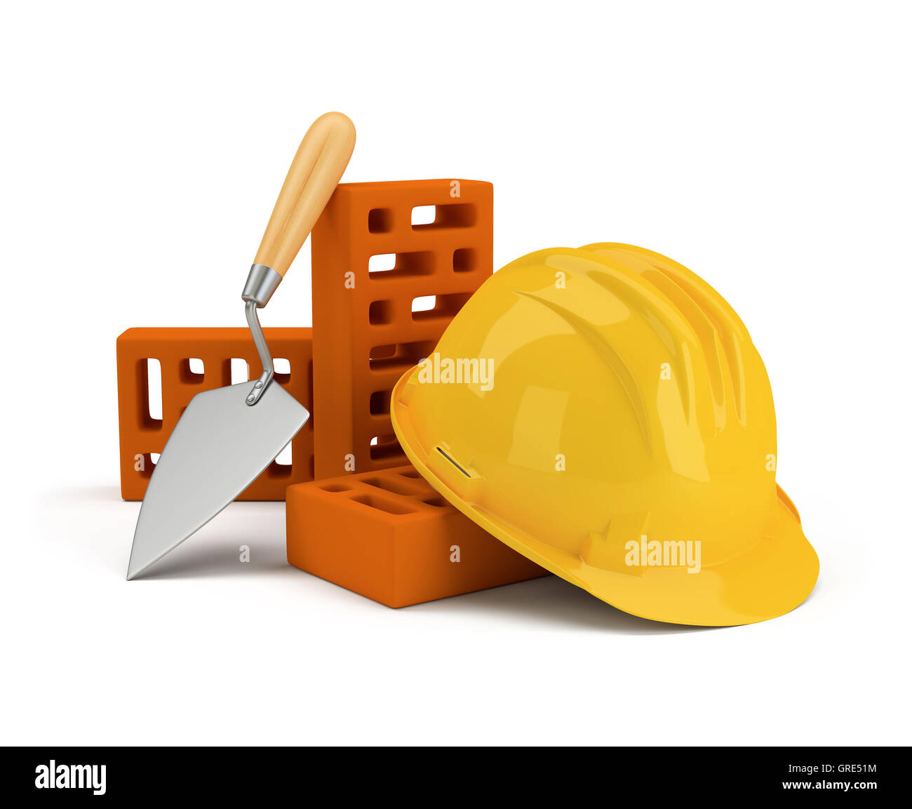 Red bricks building helmet hi-res stock photography and images - Alamy