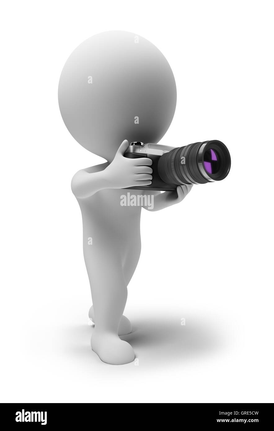 3d small people - photographer Stock Photo - Alamy