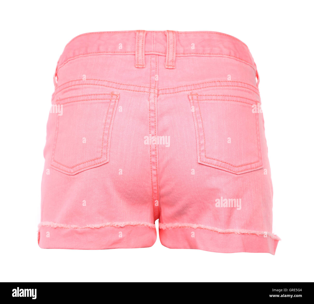 women jeans shorts. Back Stock Photo - Alamy