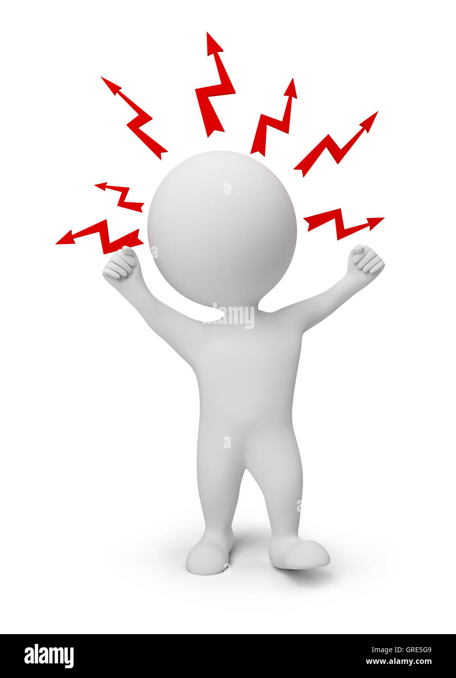 3d small people - angry Stock Photo - Alamy