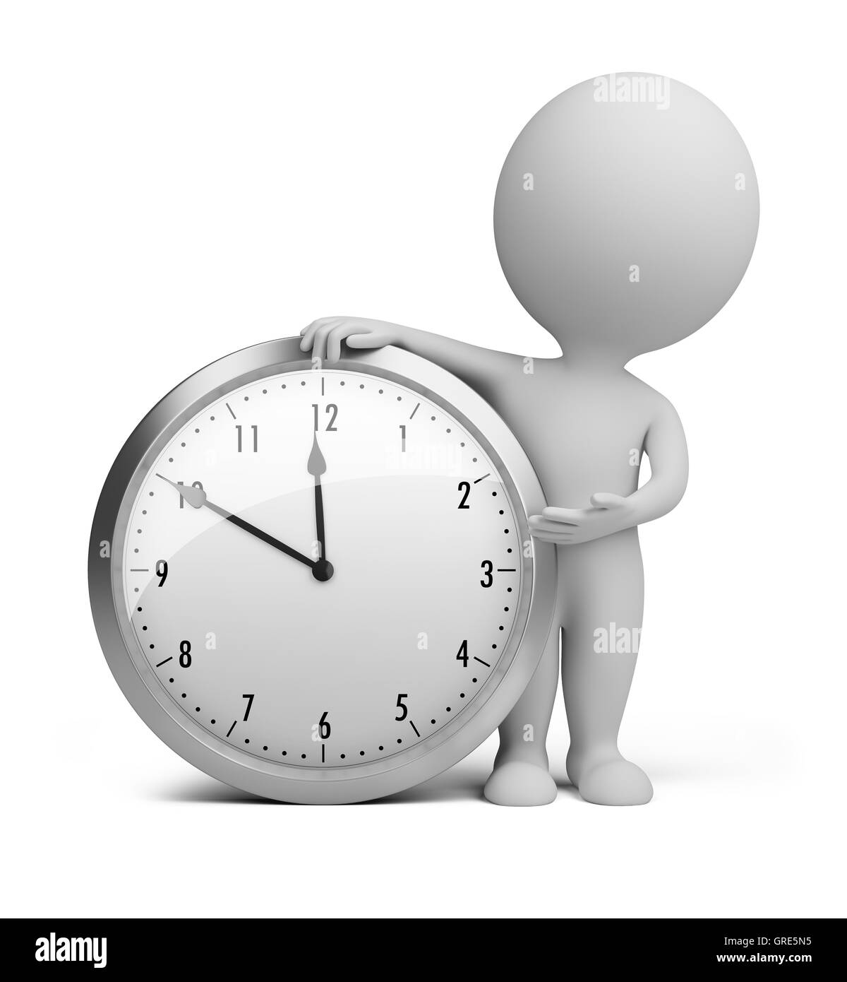 3d wall clock Cut Out Stock Images & Pictures - Alamy