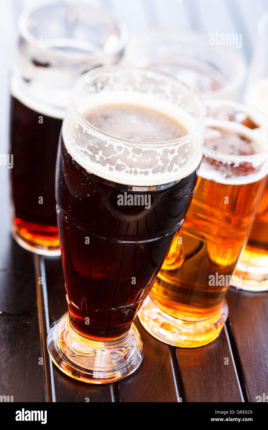 Cool beer mugs Stock Photo - Alamy