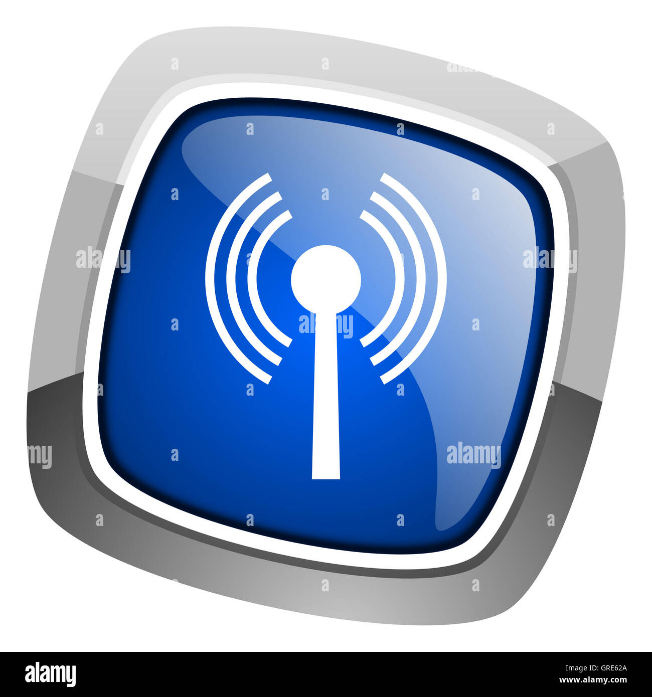 Wifi symbol silver Cut Out Stock Images & Pictures - Alamy