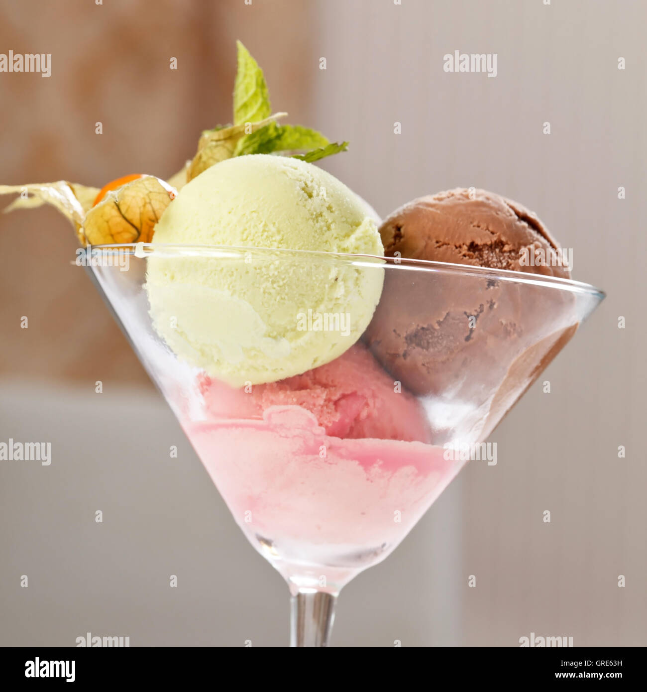 scoops of ice cream Stock Photo - Alamy