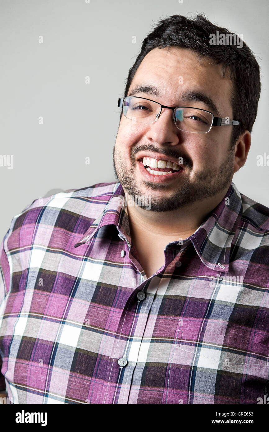 Grey beard fat man hi-res stock photography and images - Alamy